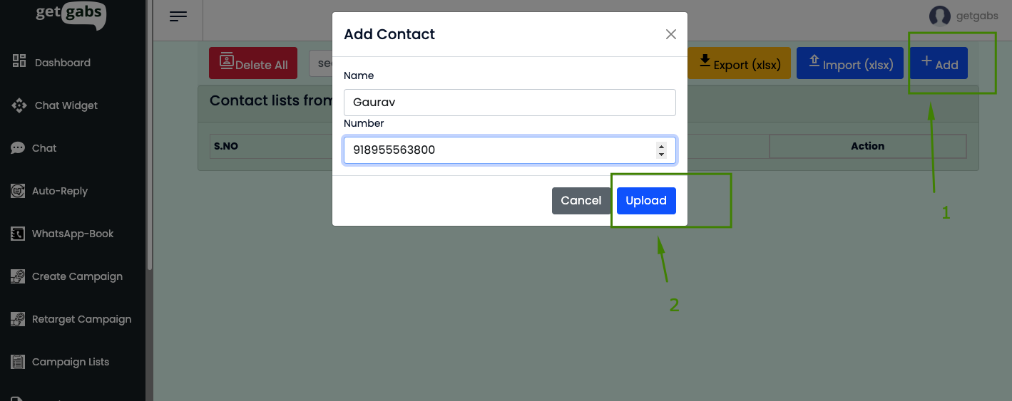 How to Get Campaign ID on Getgabs to Send Template Messages via API